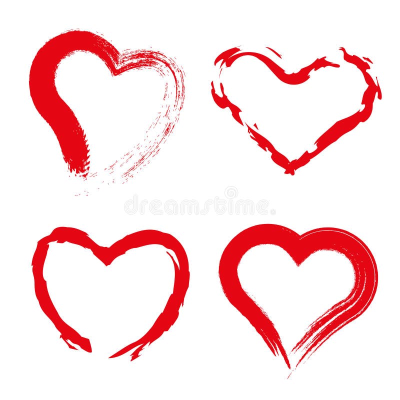 Different Hearts. Hearts Set Stock Vector - Illustration of element ...