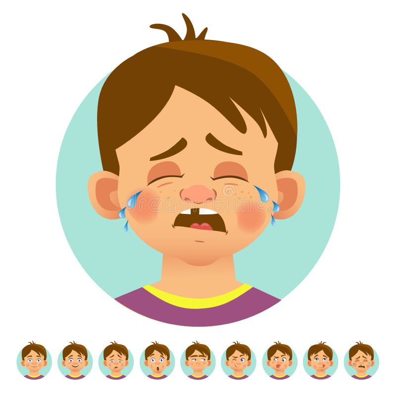 Sob Blub Stock Illustrations – 40 Sob Blub Stock Illustrations, Vectors ...