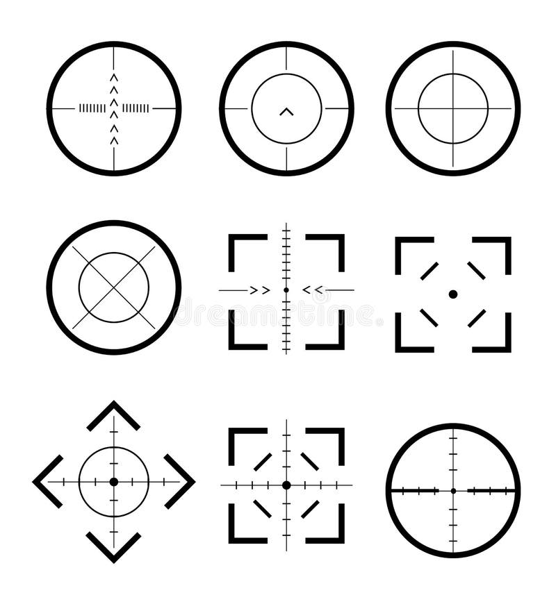 Different Icon Set of Targets and Destination. Target and Aim ... Different Icon Set of Targets and Destination. Target and Aim ...