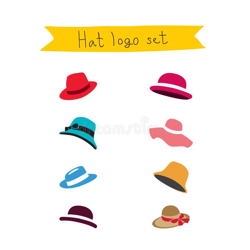 Icons hats Vector 1 1 1 stock vector. Illustration of raster - 50435661