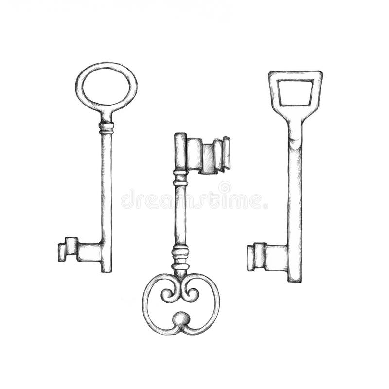 Different keys stock illustration. Illustration of neutral - 65698322