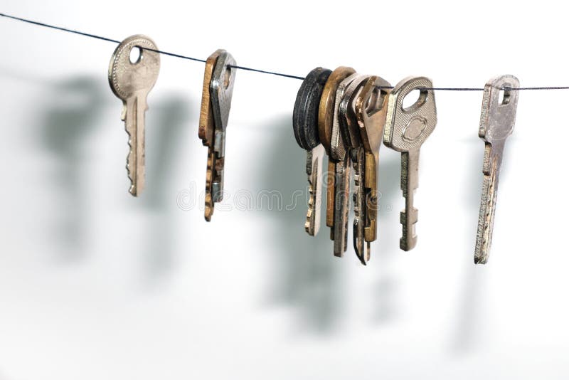 A Different Keys from Different Locks Stock Photo - Image of classic ...