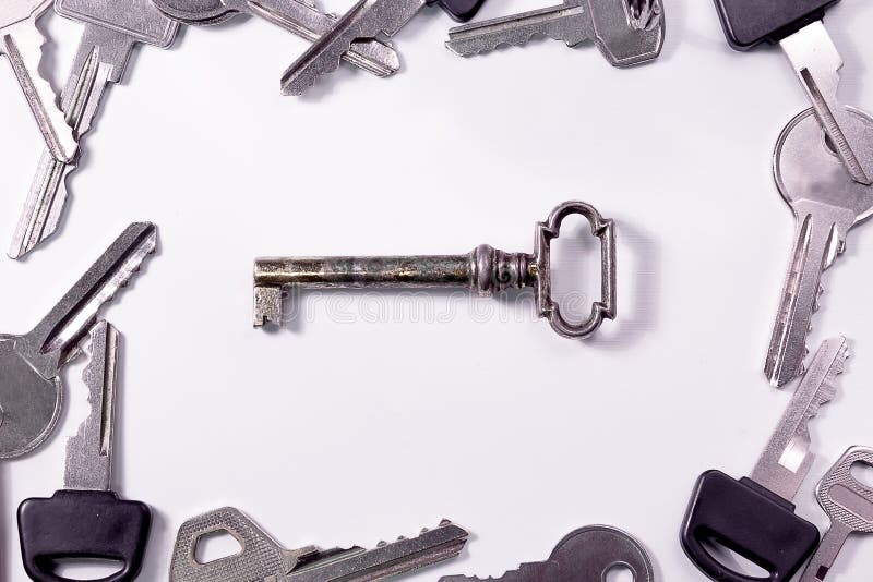 A Different Keys from Different Locks Stock Photo - Image of classic ...