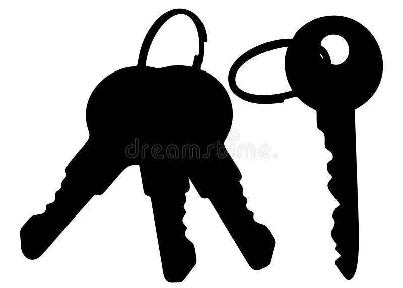 Different keys in a set. stock vector. Illustration of sale - 216167177