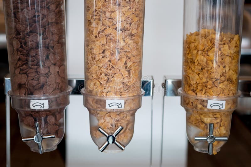 Different Kind of Cereal Corn Flakes in a Glass Stock Image - Image of ...