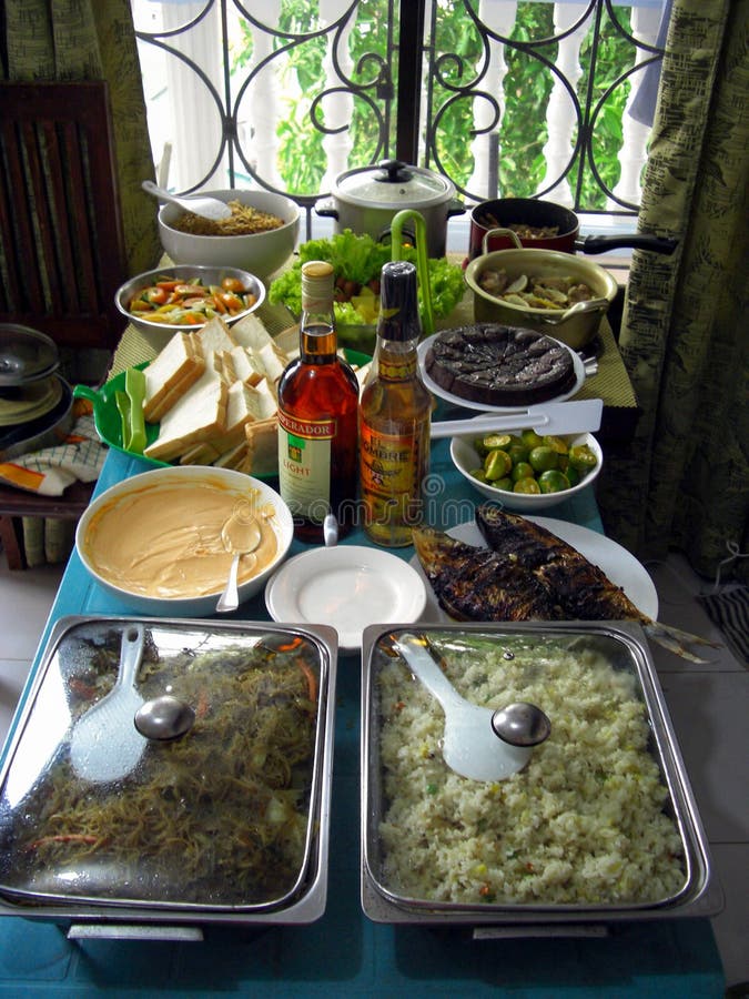 Different Kind of Food Presented on a Table in Sabang on the ...