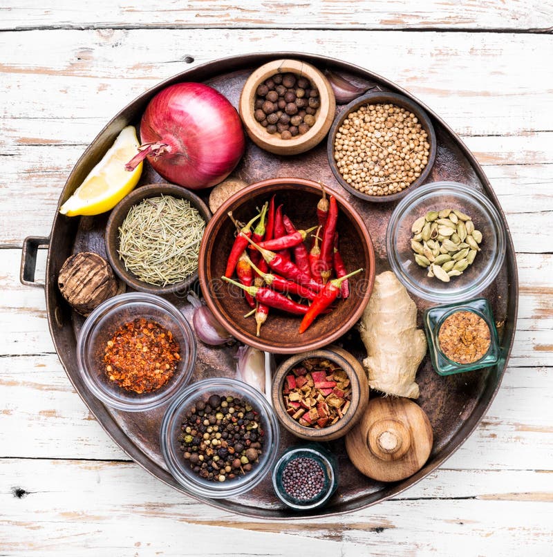 Different kind of spices stock photo. Image of asian - 135092520