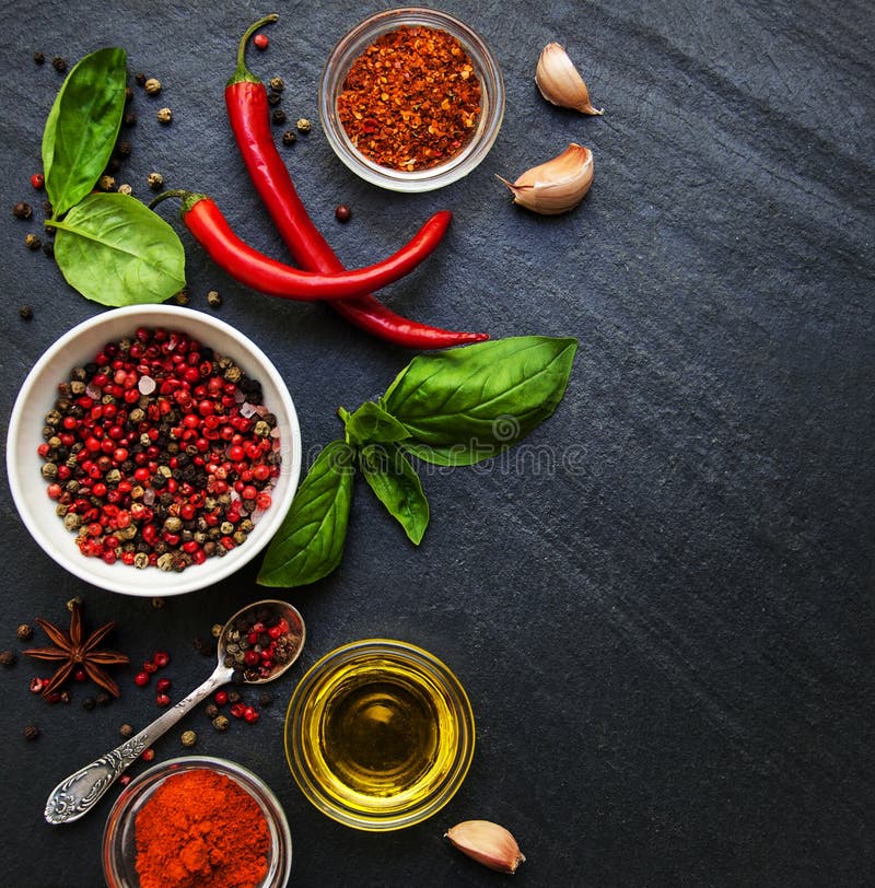 Different kind of spices stock image. Image of cuisine - 115779015