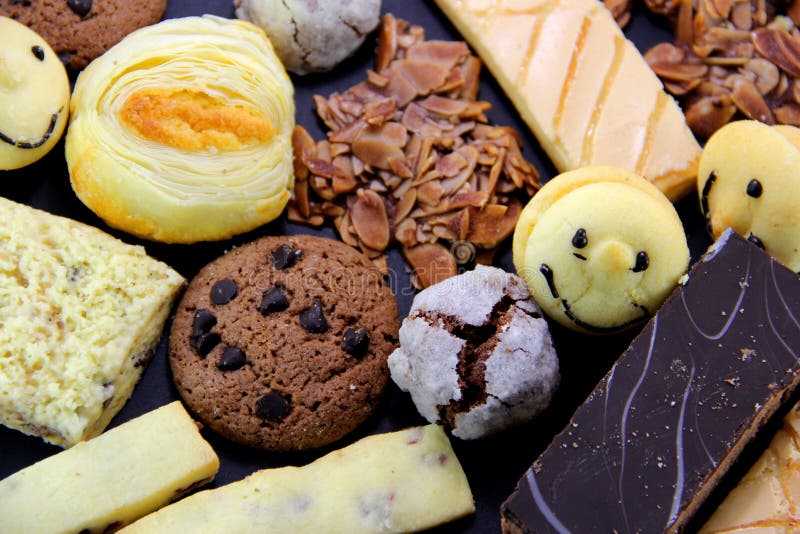 Different kinds of Cookies stock photo. Image of chocolate - 62227458