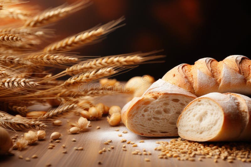 Beautiful, Healthy and Healthy Bread Stock Photo - Image of flour ...