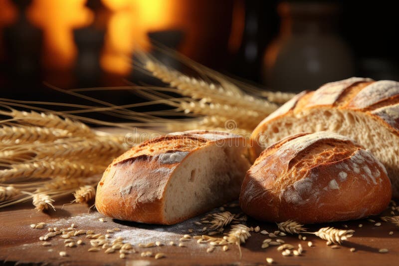 Beautiful, Healthy and Healthy Bread Stock Photo - Image of flour ...