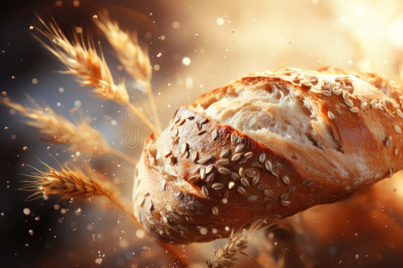 Beautiful, Healthy and Healthy Bread Stock Photo - Image of flour ...