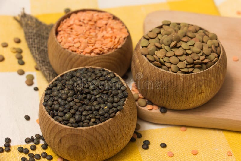 Different kinds of lentils stock photo. Image of bean - 64926234