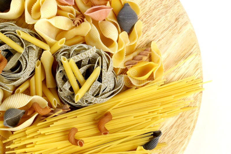 Different kinds of pasta stock photo. Image of dinner - 32951738