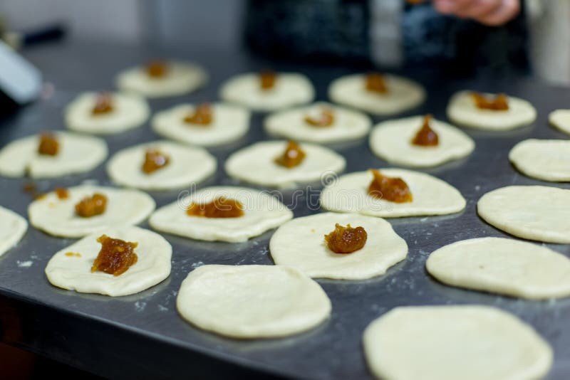 Different Kinds of Pastry are Being Cooked Stock Image - Image of ...