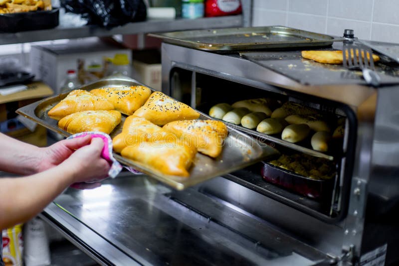 Different Kinds of Pastry are Being Cooked Stock Image - Image of small ...