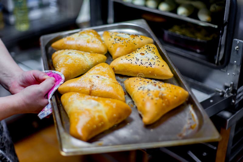 Different Kinds of Pastry are Being Cooked Stock Image - Image of sell ...