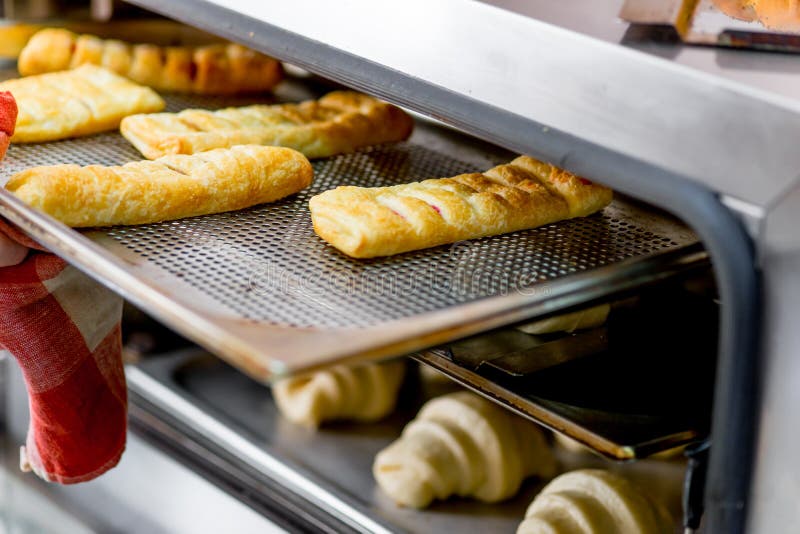 Different Kinds of Pastry are Being Cooked Stock Photo - Image of sell ...