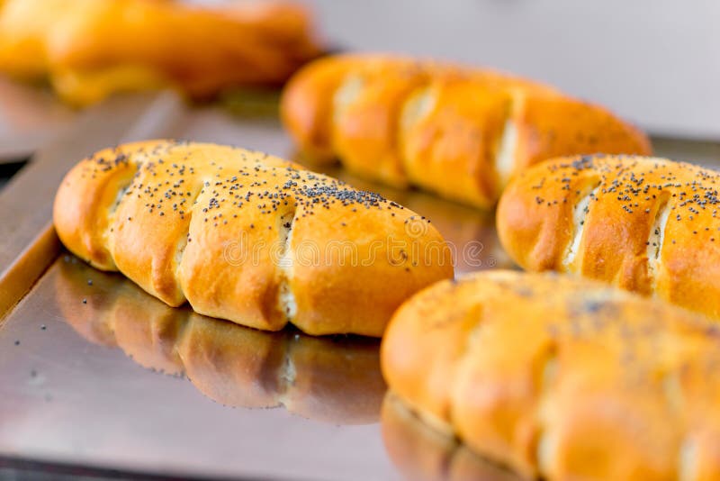 Different Kinds of Pastry are Being Cooked Stock Image - Image of food ...