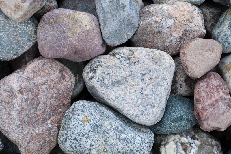 Different Kinds of Pebbles Lying on the Beach Stock Image - Image of ...