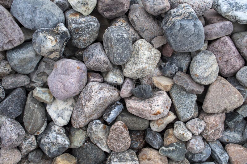 Different Kinds of Pebbles Lying on the Beach Stock Image - Image of ...