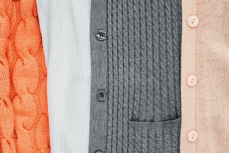 Different Knitted Items with Braids and Pattern. Stock Photo - Image of ...