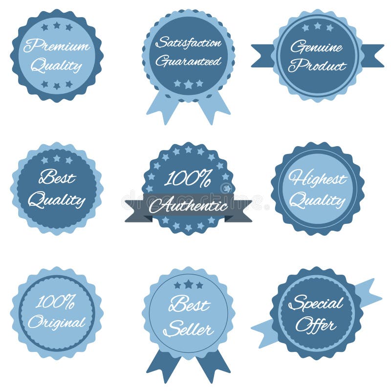 Different labels stock vector. Illustration of agreement - 48673130