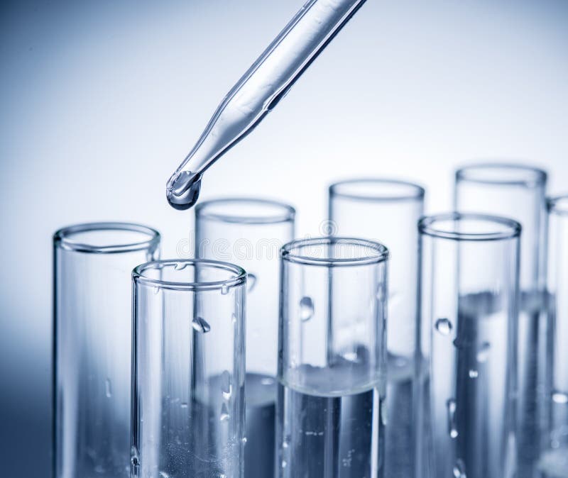 Different Laboratory Beakers and Glassware Stock Image - Image of ...