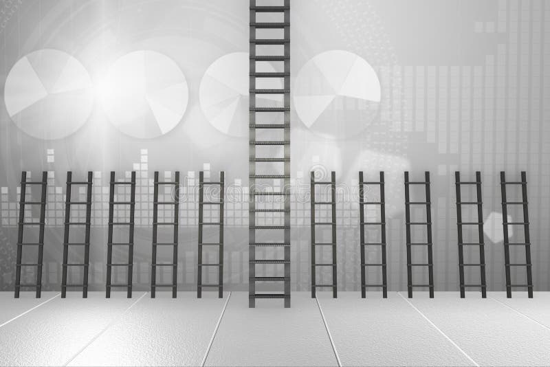 The Different Ladders in Career Progression Concept Stock Illustration ...
