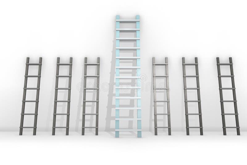 The Different Ladders In Career Progression Concept Stock Illustration ...