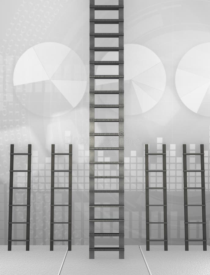 The Different Ladders in Career Progression Concept Stock Illustration ...