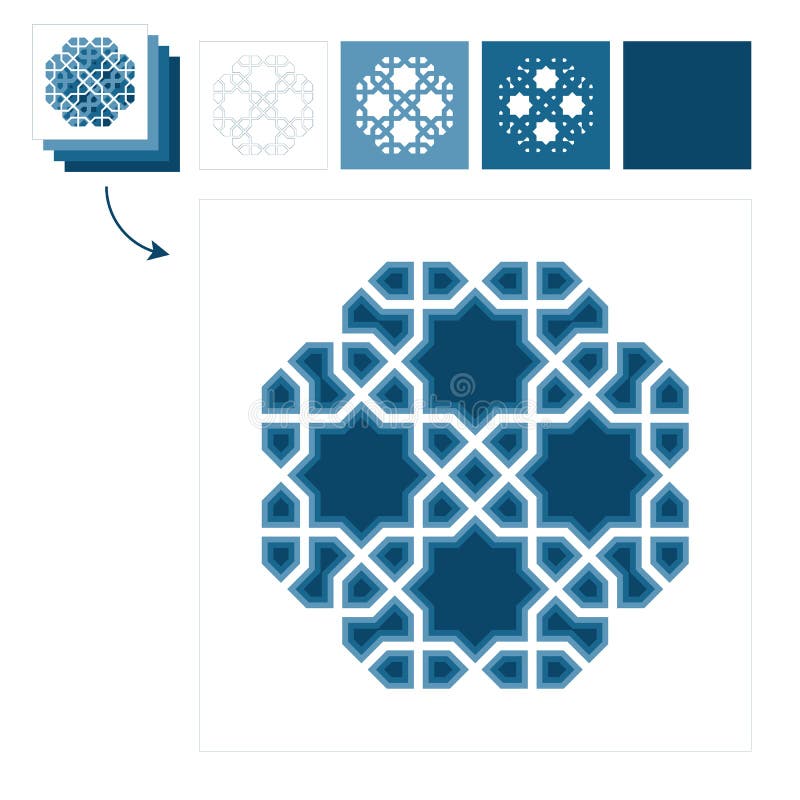 Islamic Traditional Pattern for Decor Ramadan Card Stock Vector ...