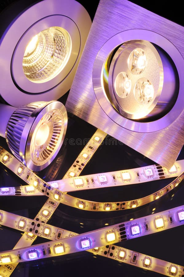 Different LEDs stock photo. Image of leds, ribbon, illuminating - 43270740