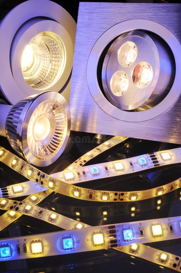 Different LEDs stock photo. Image of bulb, colorful, adhesive - 45678040