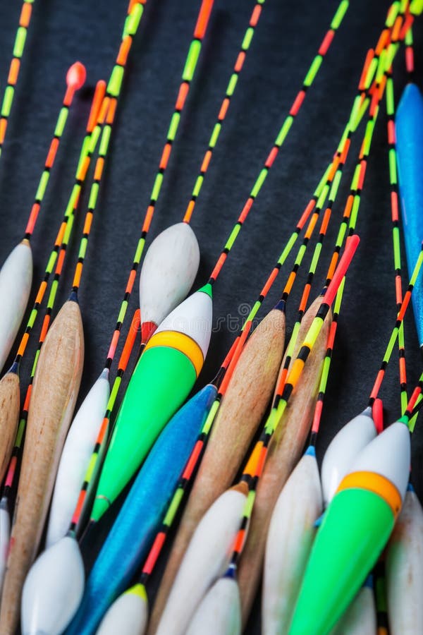 Different in Length , Color and Appearance Fishing Floats Stock Image ...