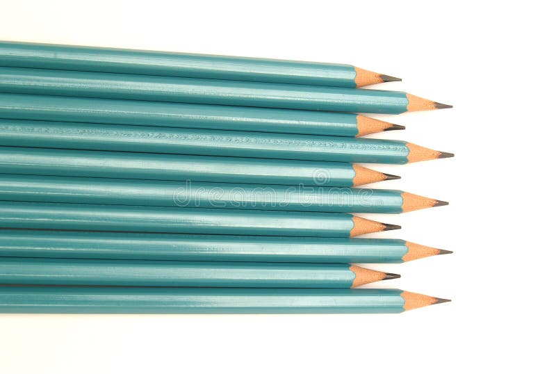 Different length pencils stock image. Image of white, teal - 8051047