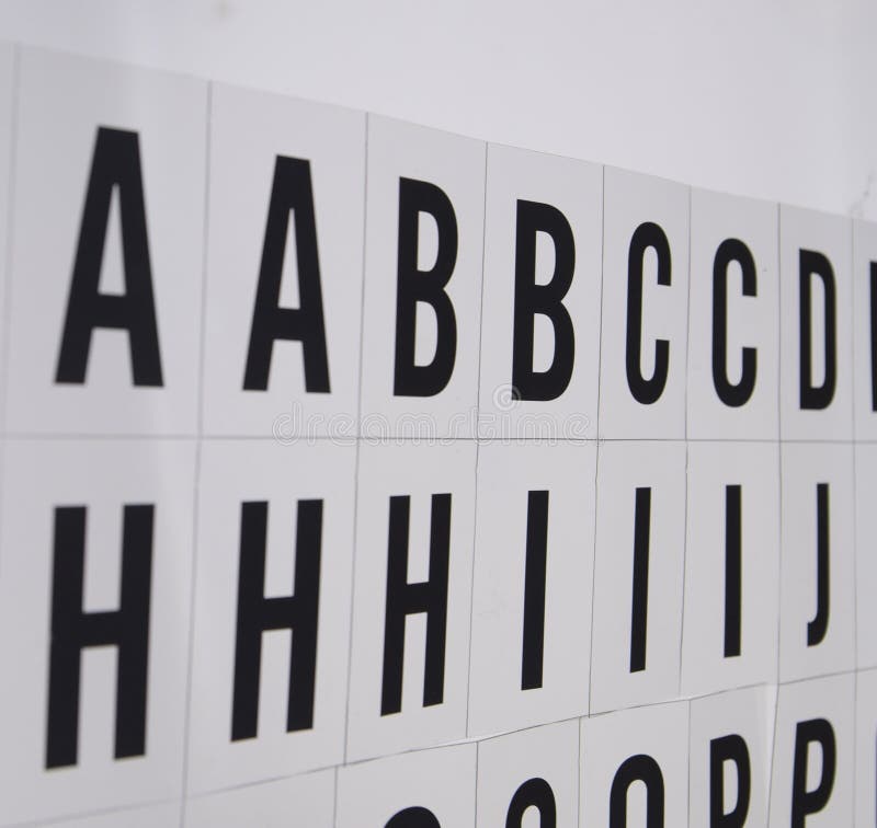 Different Letters of the Alphabet Stock Image - Image of word, read ...