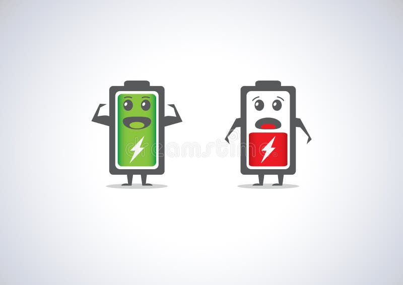 Different Level of Battery Illustration. Stock Illustration ...