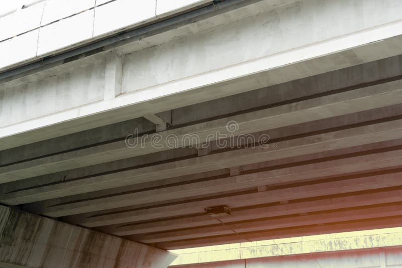 Road bridge on junction. stock photo. Image of light - 135918426