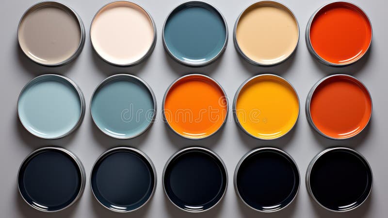 Different Lids of Paints: Minimalistic, Superb, Clean Image AI ...
