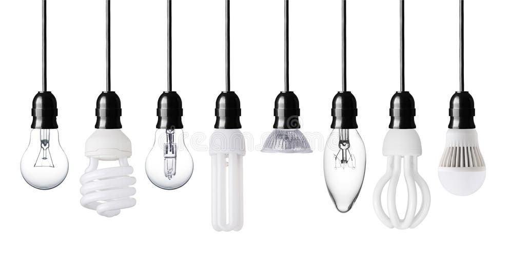 Different light bulbs stock image. Image of inspiration - 40884573