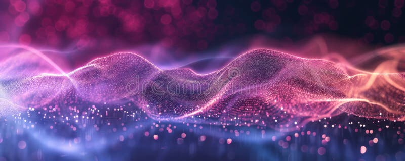 Abstract Background with Flowing Neon Particles, Calm and Relaxing ...