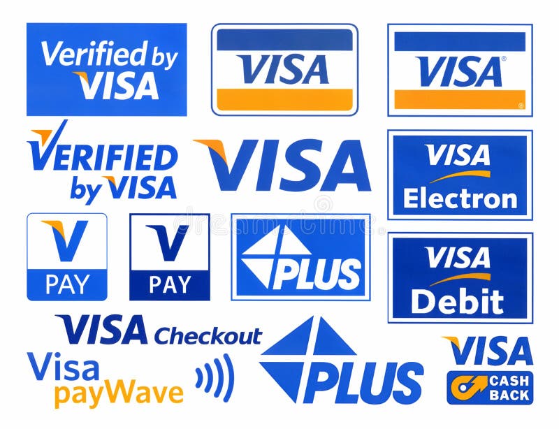 Payment Method Logos on a White Background Editorial Stock Image ...