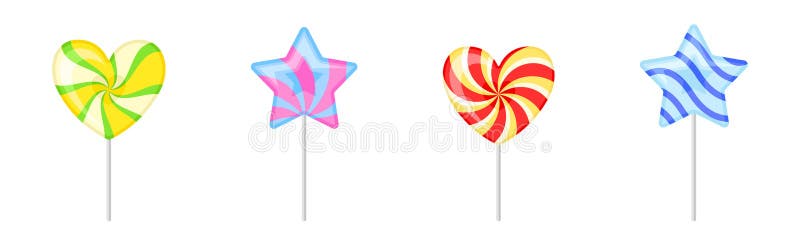 Different Lollipop and Candy of Various Taste and Flavor Vector Set ...