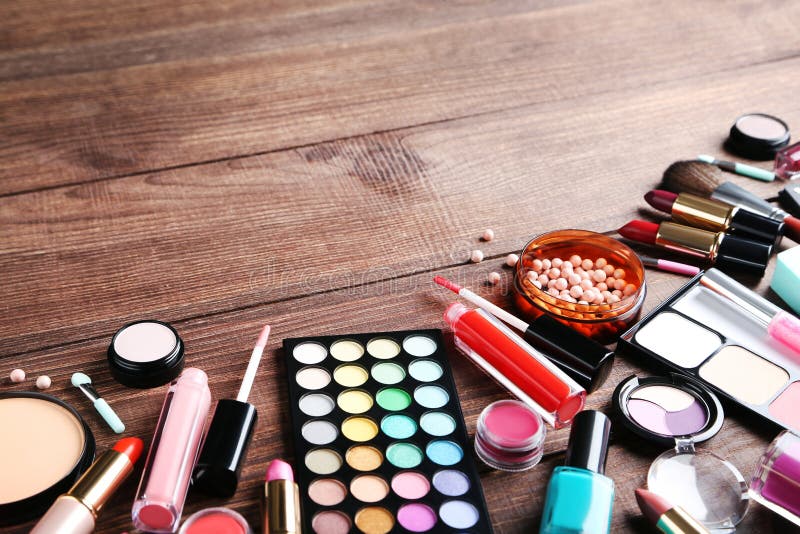 Different makeup cosmetics stock image. Image of glamour - 89012821