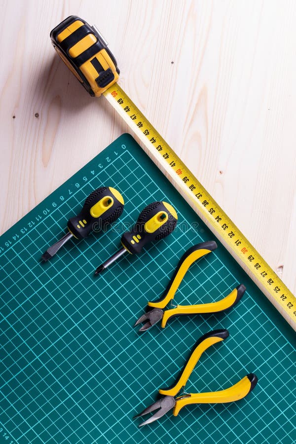 Different Mechanic Tools Old Vintage Carpenter Collections at Workshop ...