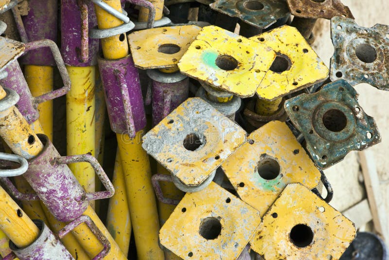 Different Metal Support Rods Stock Image - Image of scaffoldings, pole ...