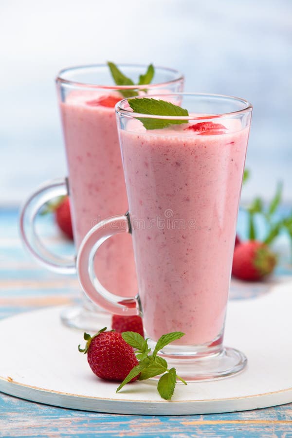 Different Milkshakes on the Table. Stock Image - Image of fresh ...