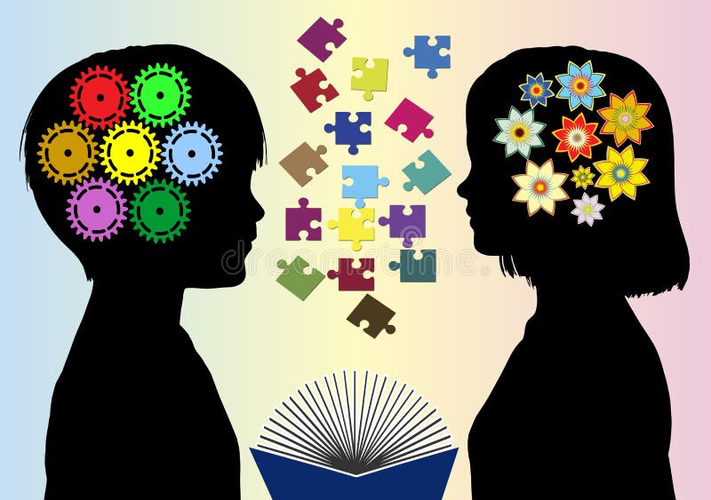 Different Mindset stock illustration. Illustration of psychology - 39743849