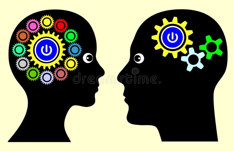 Different Mindset stock illustration. Illustration of psychology - 39743849